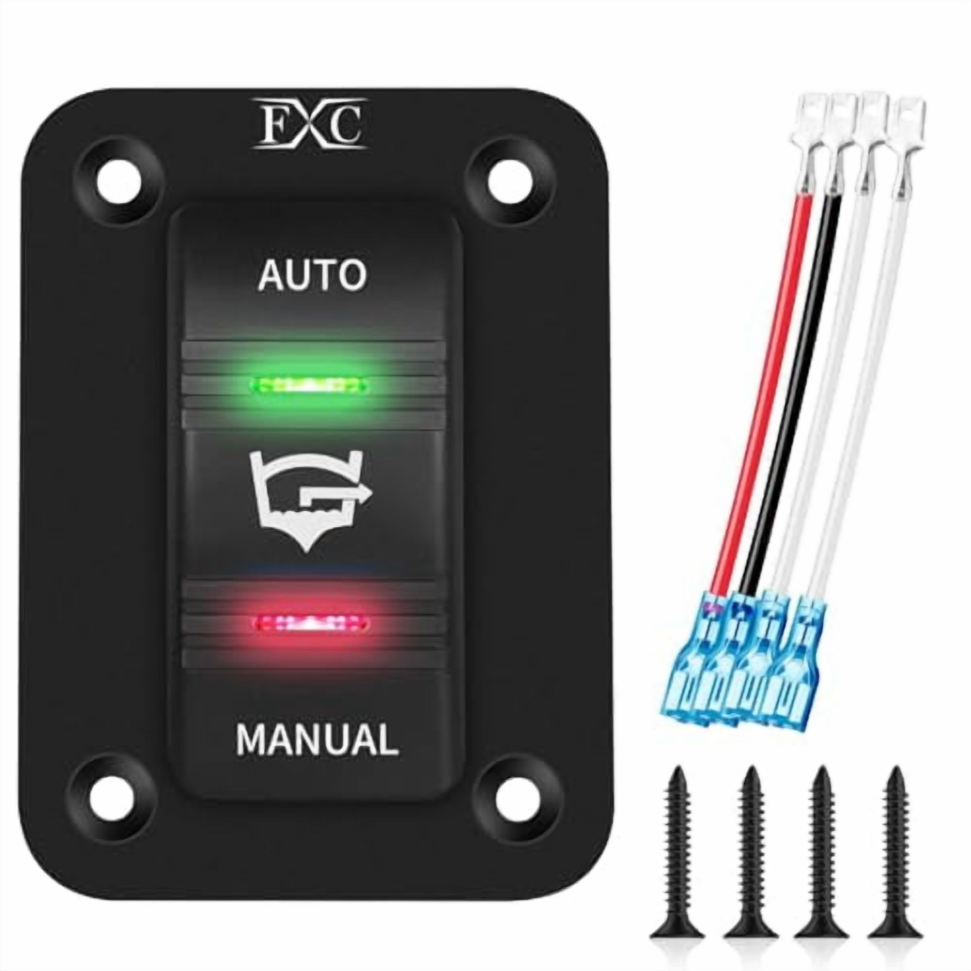 3 Way Bilge Pump Rocker Switch Waterproof 12V 24V 4Pin 20A On Off ON ...