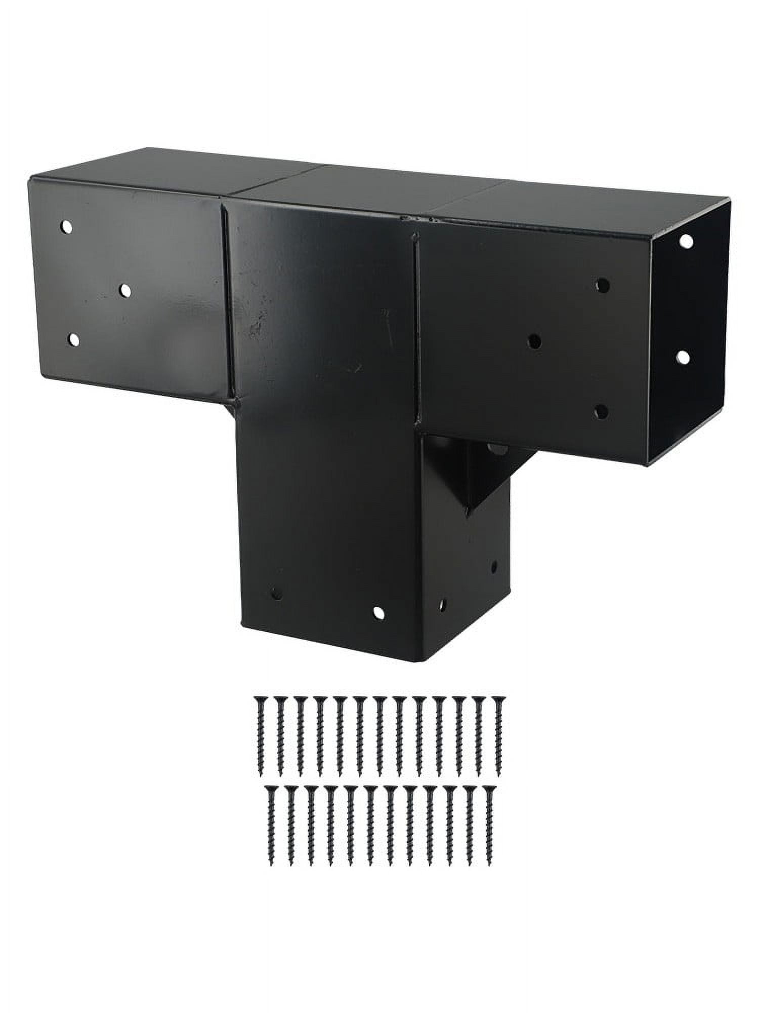 3 Way Bracket 4x4inch Steel DIY Pergola Hardware Kit 3Way Right Angle ...