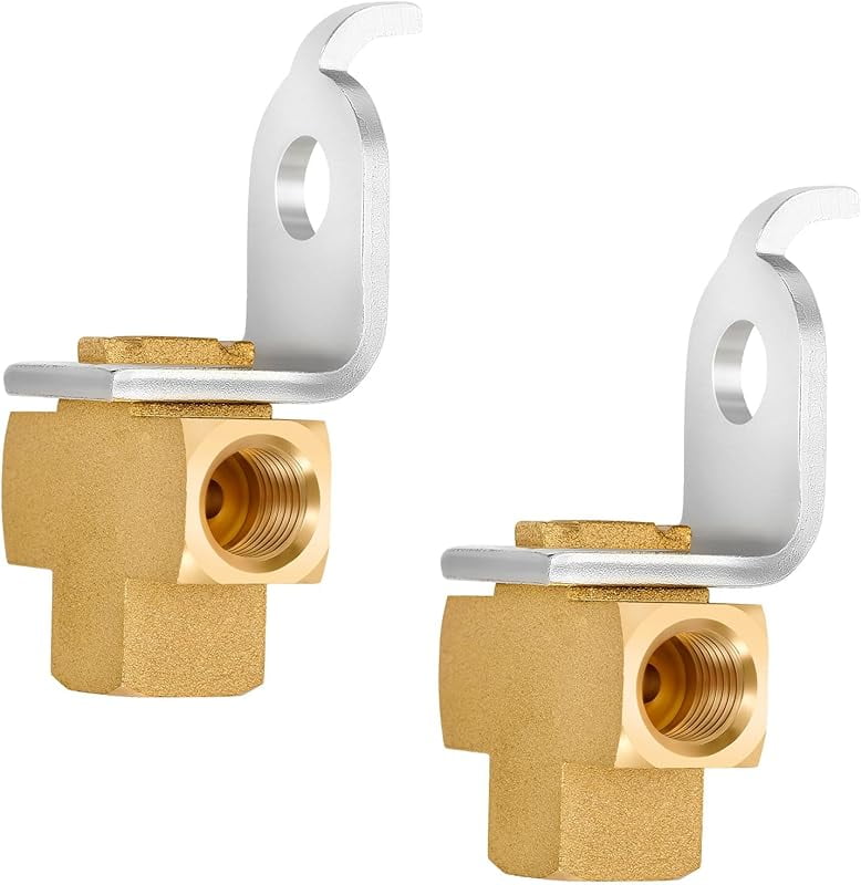 3-Way Brake Line Tee with Mounting Bracket, Brass Brake Line Fittings 3 ...