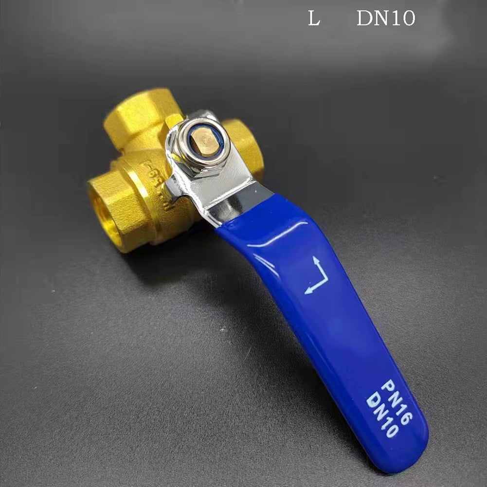 3 Way Brass Ball Valve, L/T Bore Valve Ball Valve for Water Oil Gas ...