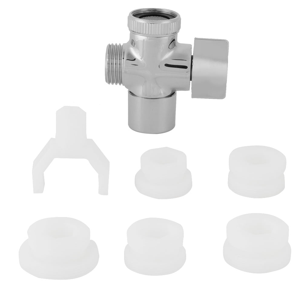 3-Way Brass Faucet Water Diverter Connector Hose Fitting Tee with M22 x ...