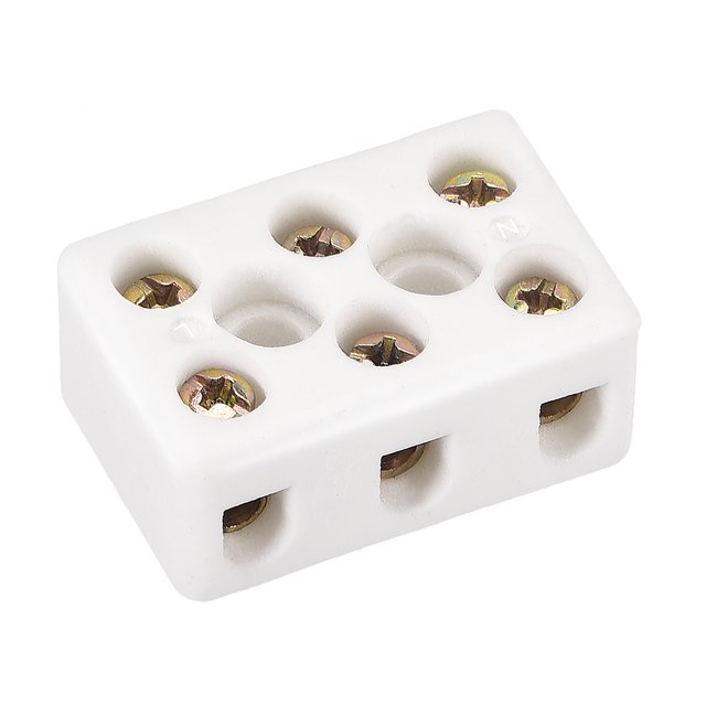 3 Way Ceramics Terminal Blocks High Temp Porcelain Connectors ...