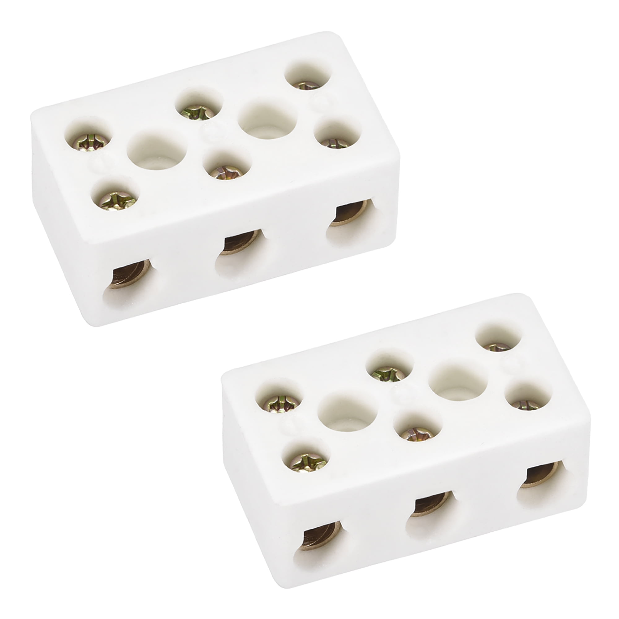 3 Way Ceramics Terminal Blocks High Temp Porcelain Connectors 47x27 ...
