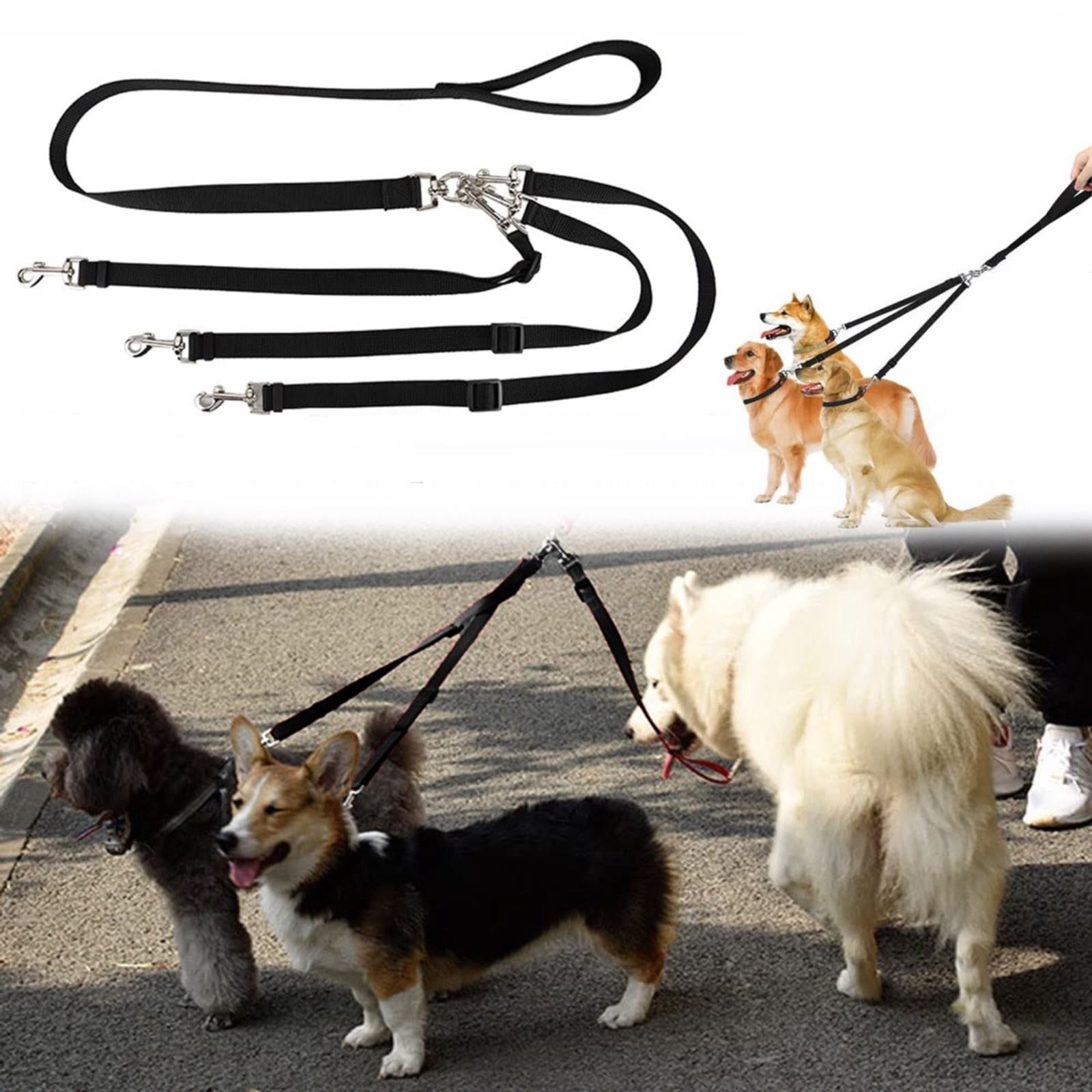 3 Way Dog Leash With Padded Handle Pet Reflective Leash No Detachable ...