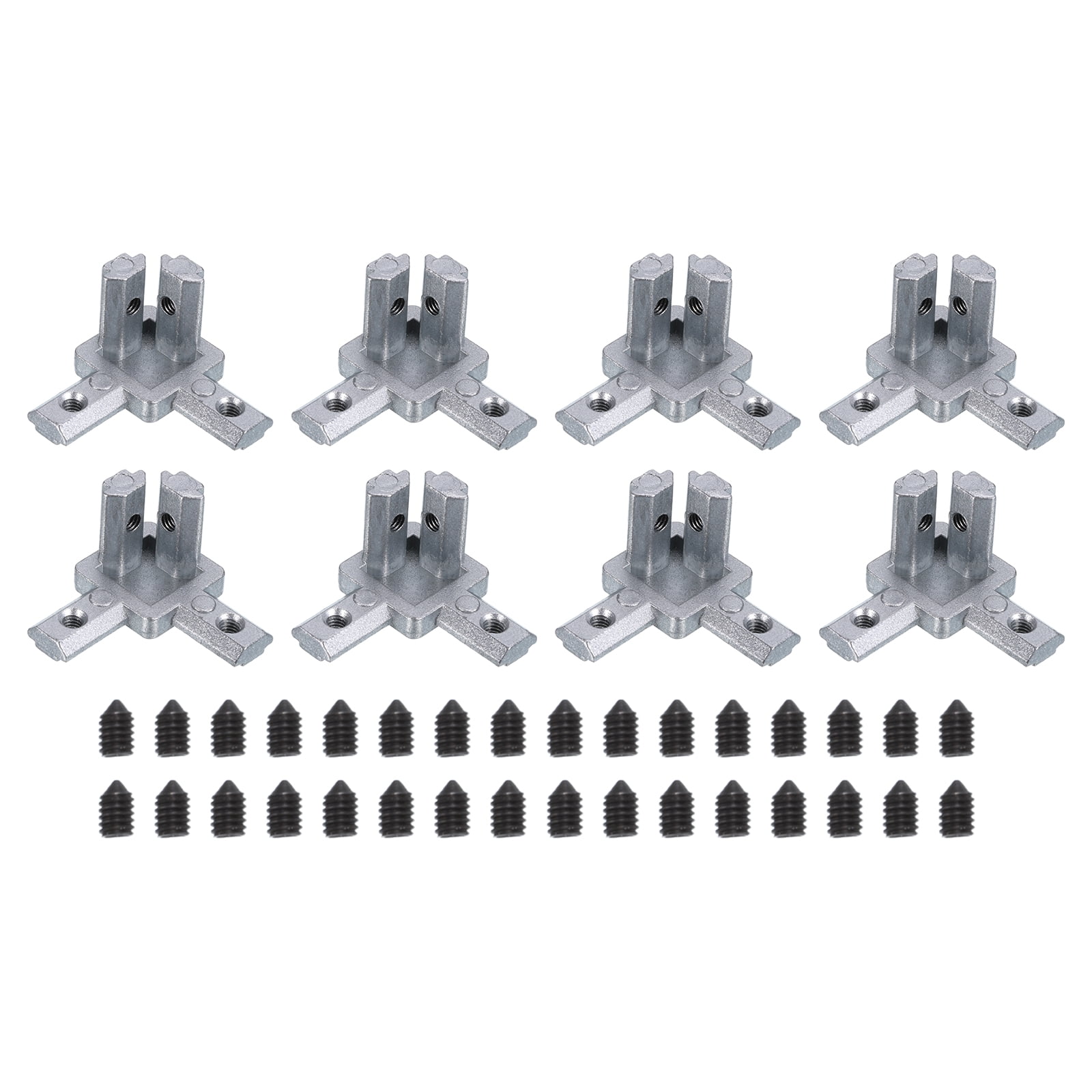 3-Way End Corner Brackets, 8Pack L Type Interior Joint Connectors with ... 3-Way End Corner Brackets, 8Pack L Type Interior Joint Connectors with ...