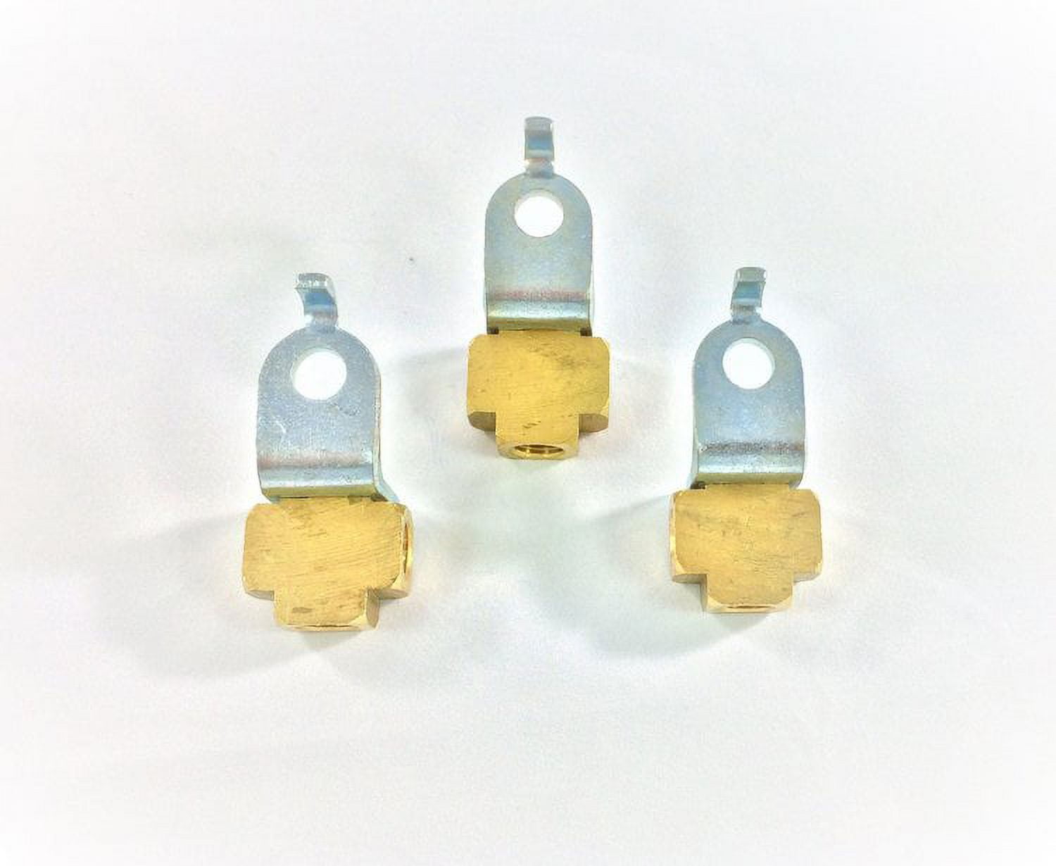 3-Way Female Brake Line Tee for 3/16" Tube with Mounting Bracket (All 3 ...