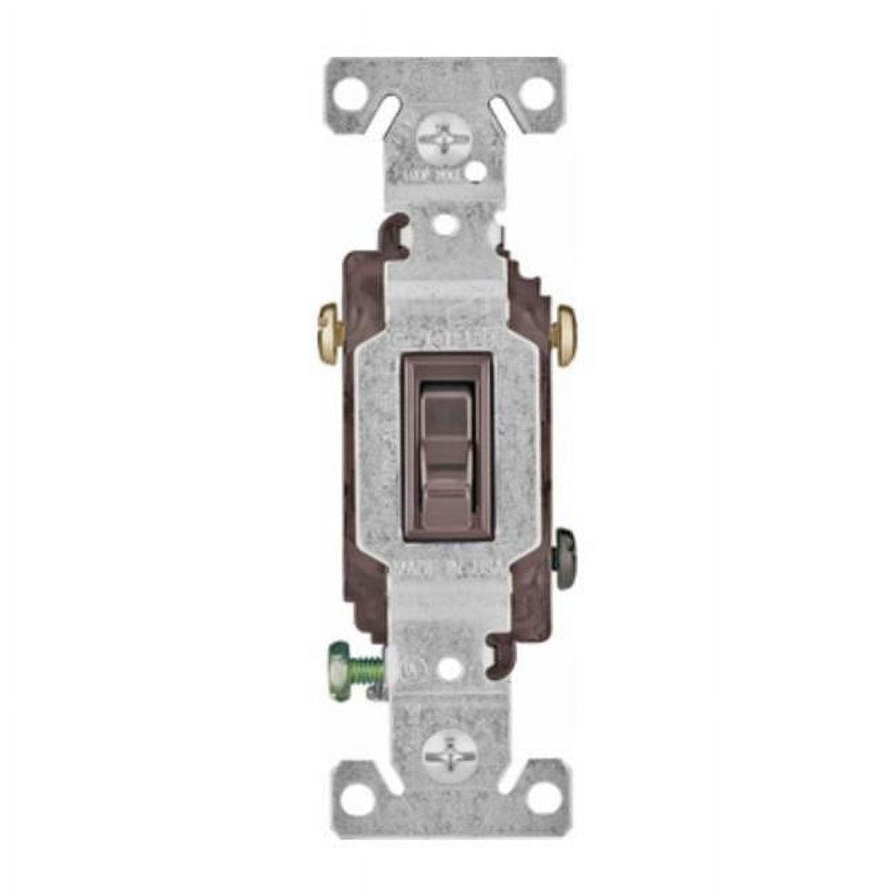 3 Way Grounded Toggle Switch, Brown - Walmart.com