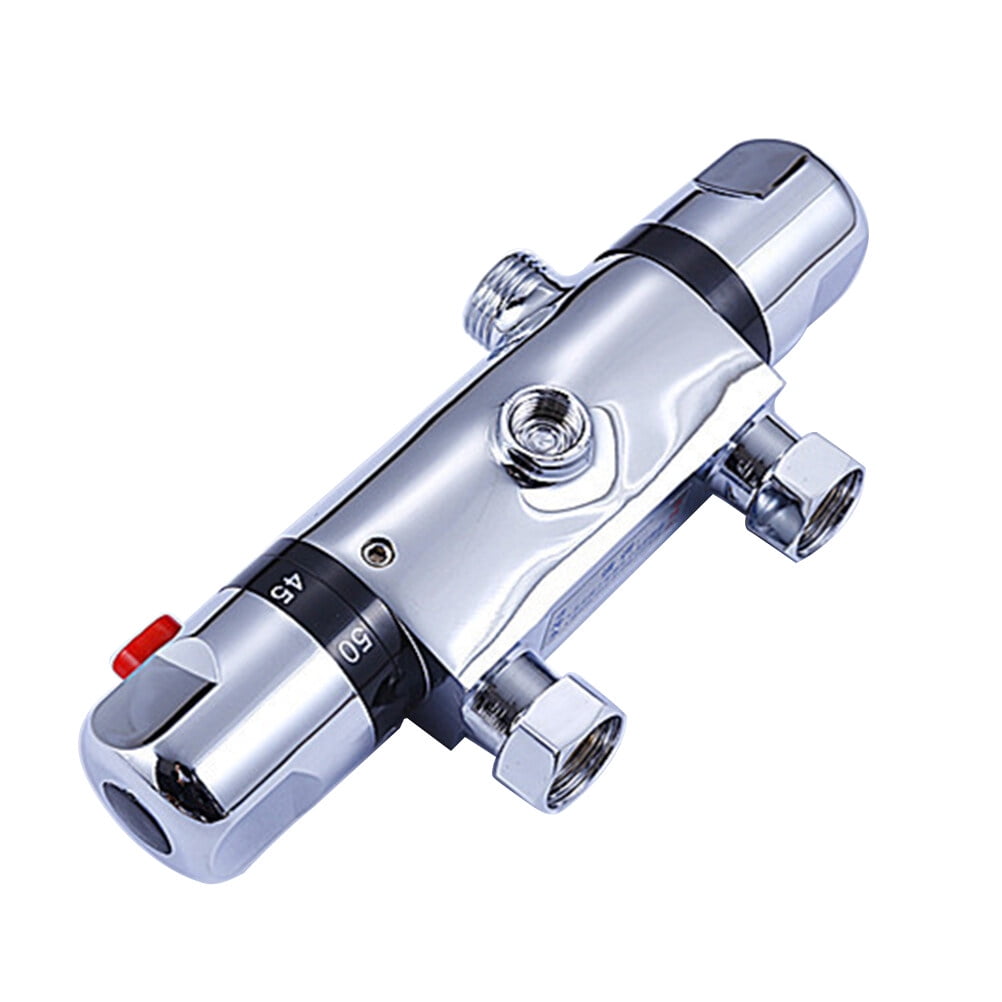 3 -Way Heater Shower Mixer Valve Faucet Mixing Taps Tub Silver ...