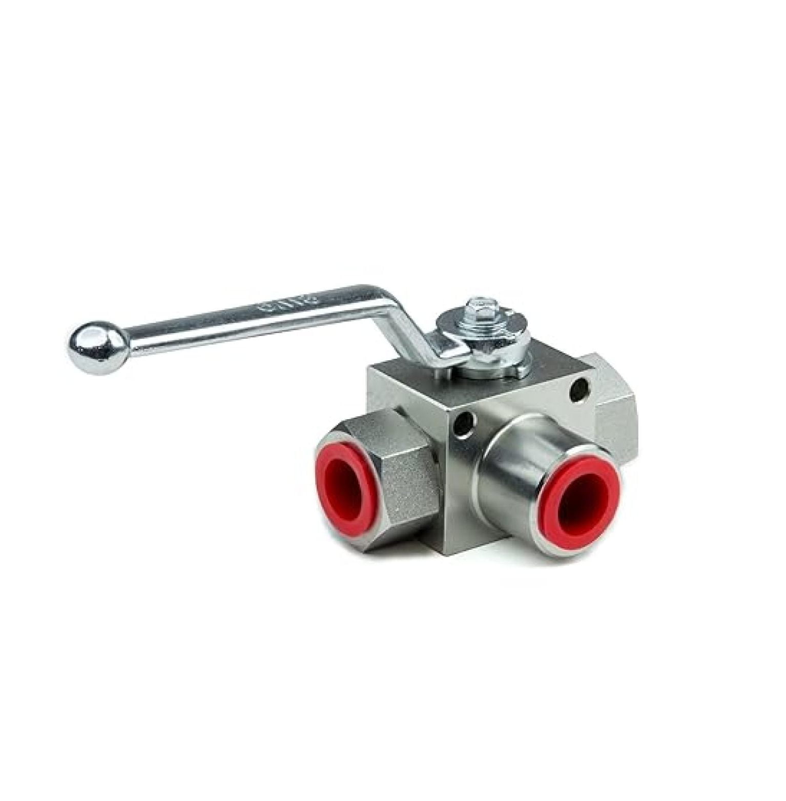 3-Way High Pressure Ball - Industrial Carbon Steel L-Flow Control, 5145 ...