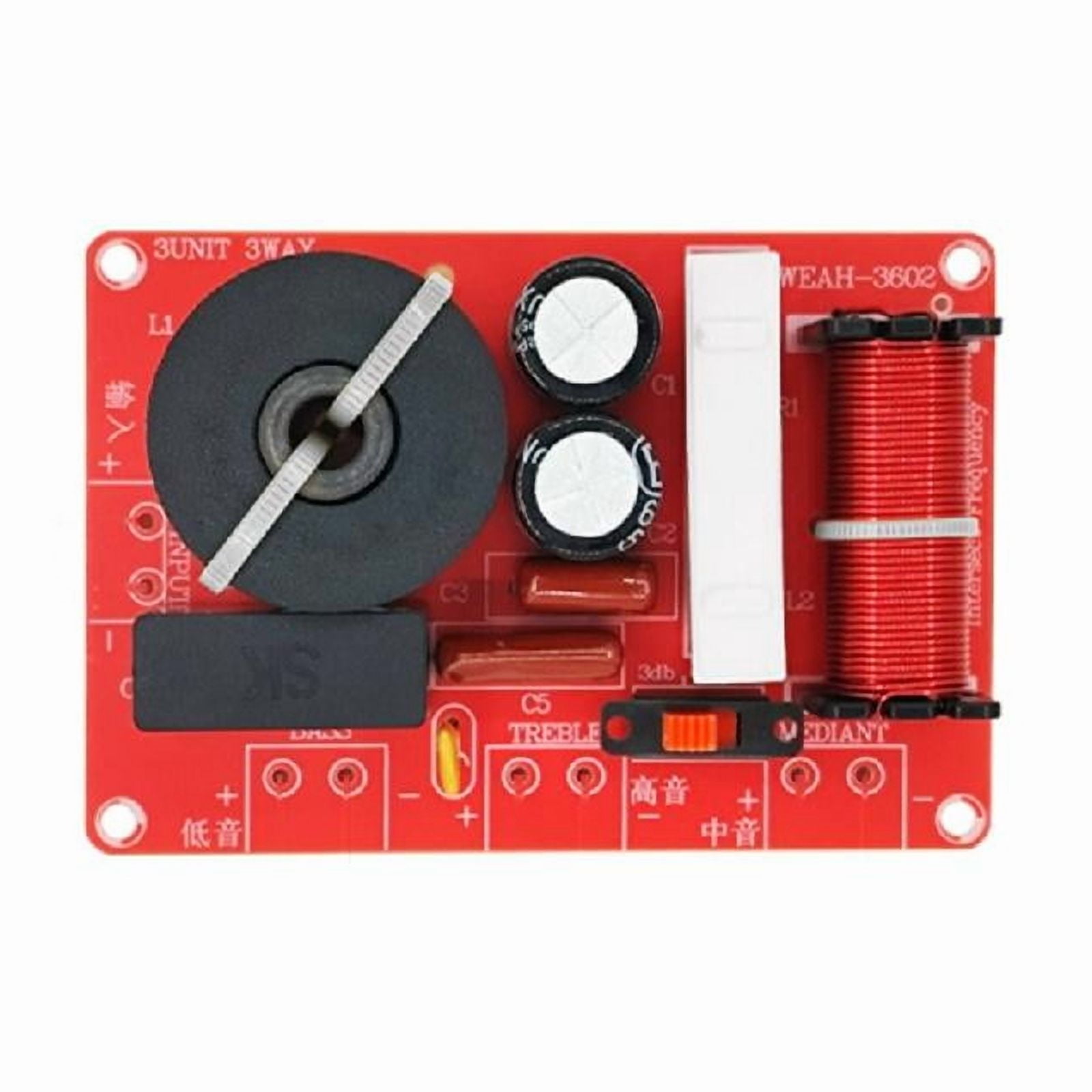3 Way High Speaker Frequency Divider Sound Splitter Filter Circuit ...
