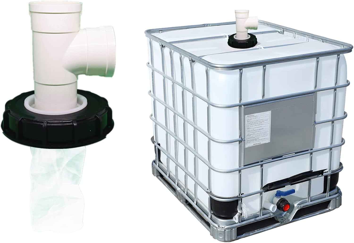 3-Way Ibc Lid Filter Cover 163Mm Plastic Ton Barrel Cover With Washable ...