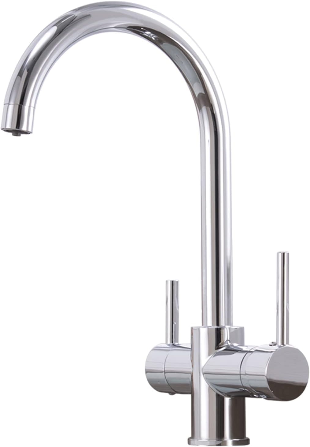 3 Way Kitchen Faucet Chrome Brass 360° Swivel Multifunctional Kitchen ...