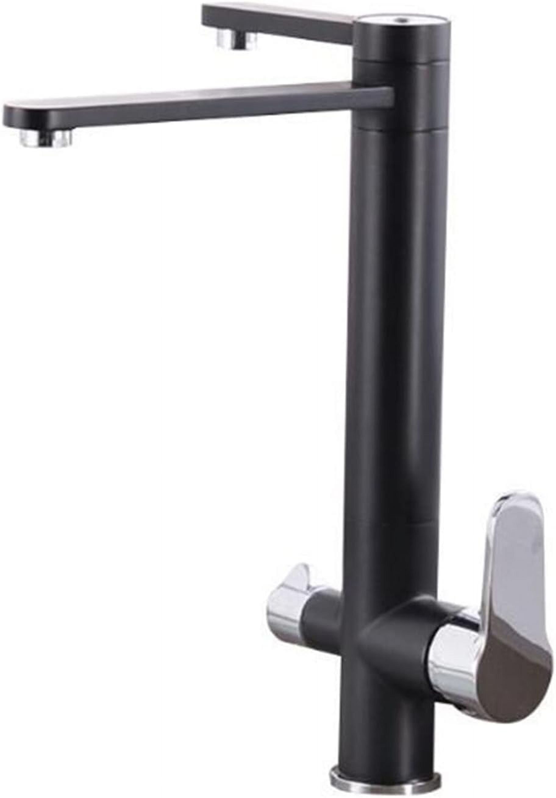 3 Way Kitchen Faucet Rotating Hot and Cold Water Multifunctional Brass ...