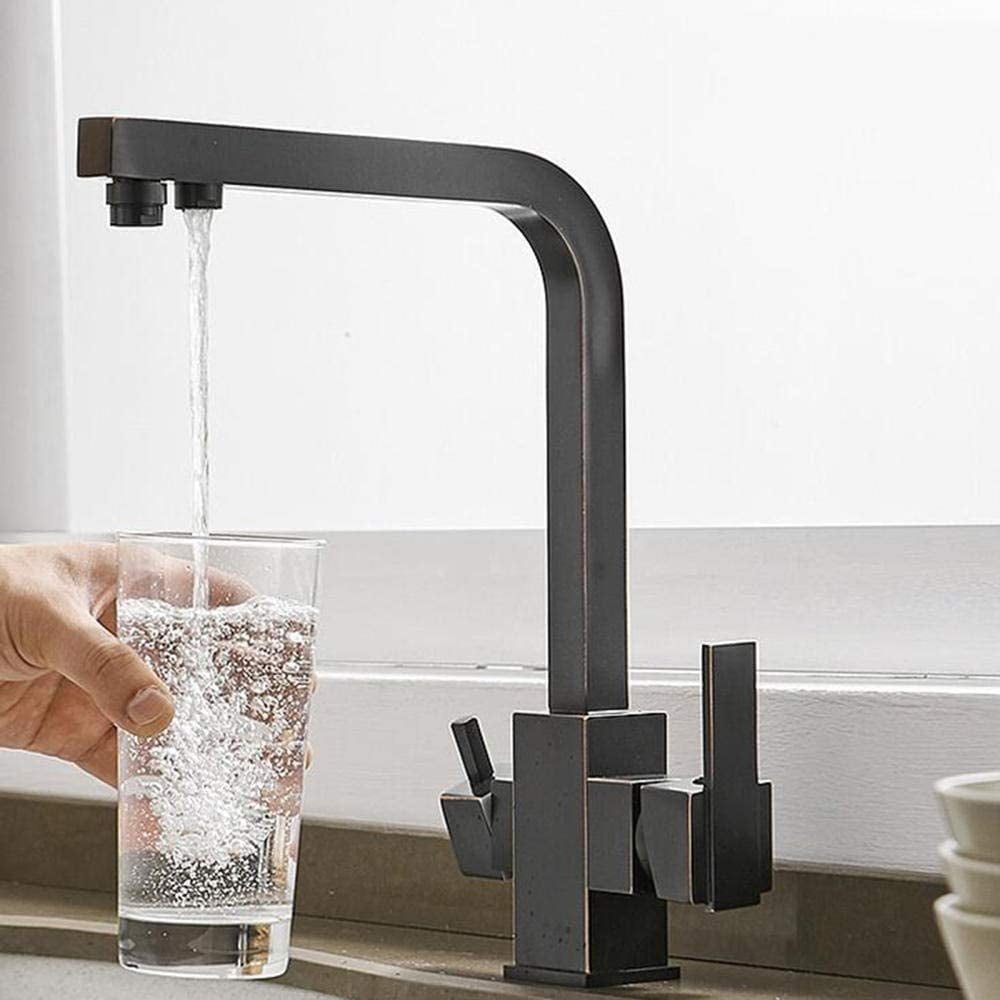 3 Way Kitchen Taps Filter Sink Mixer Tap Brass 3 in 1 Kitchen Faucet ...