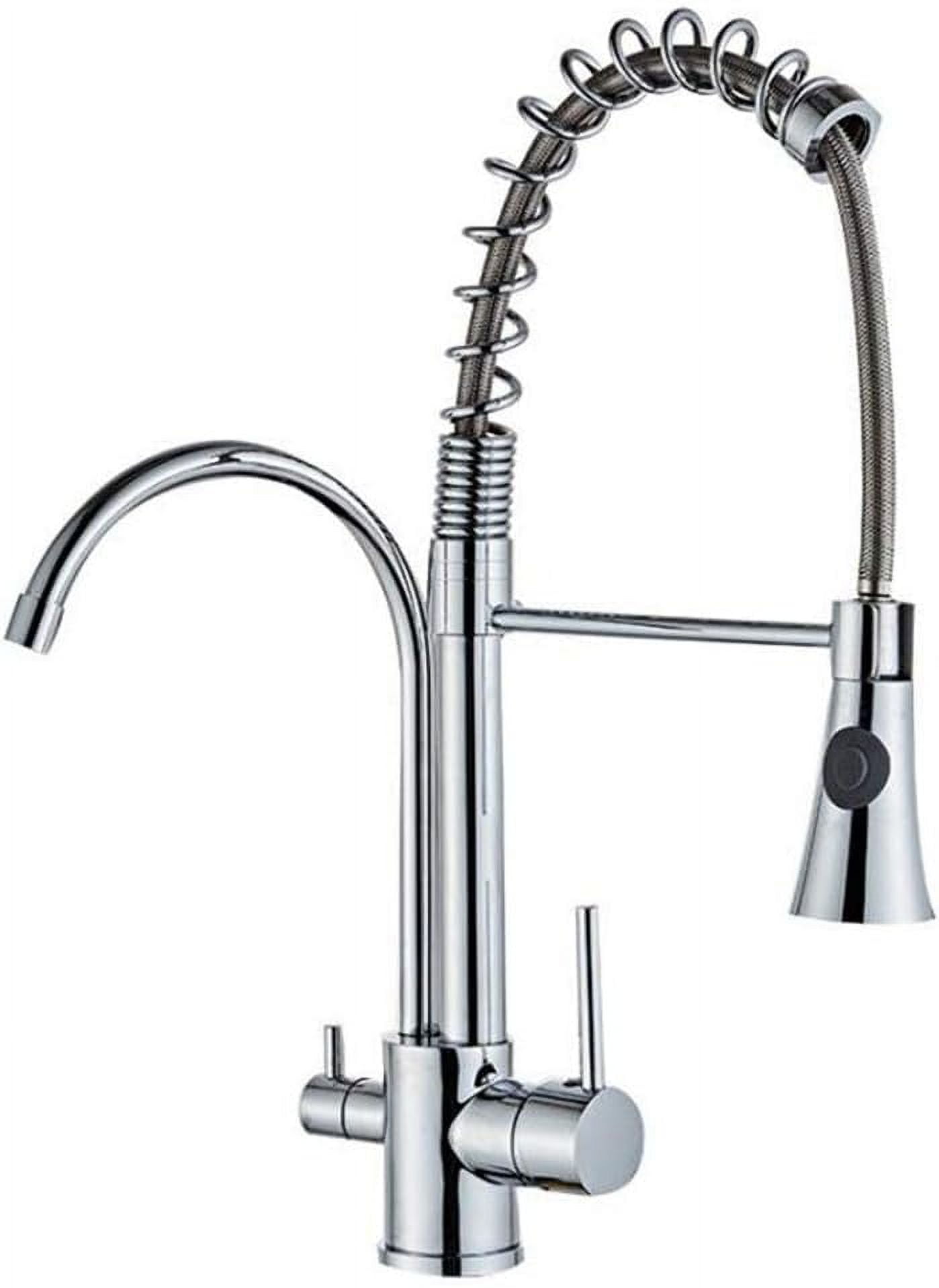 3 Way Kitchen Taps with Pull Out Spray Spring Water Purifier Kitchen ...