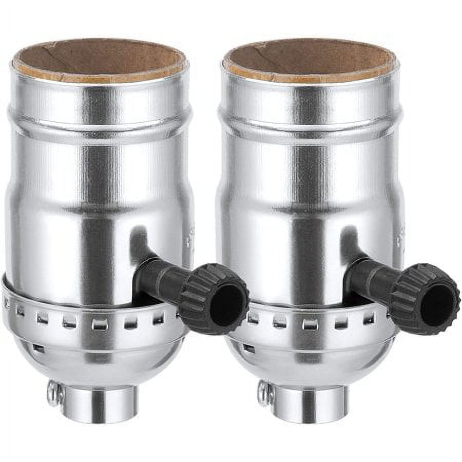 3-Way Lamp Socket Replacement, UL Listed E26 Incandescent Lamp Holder ...