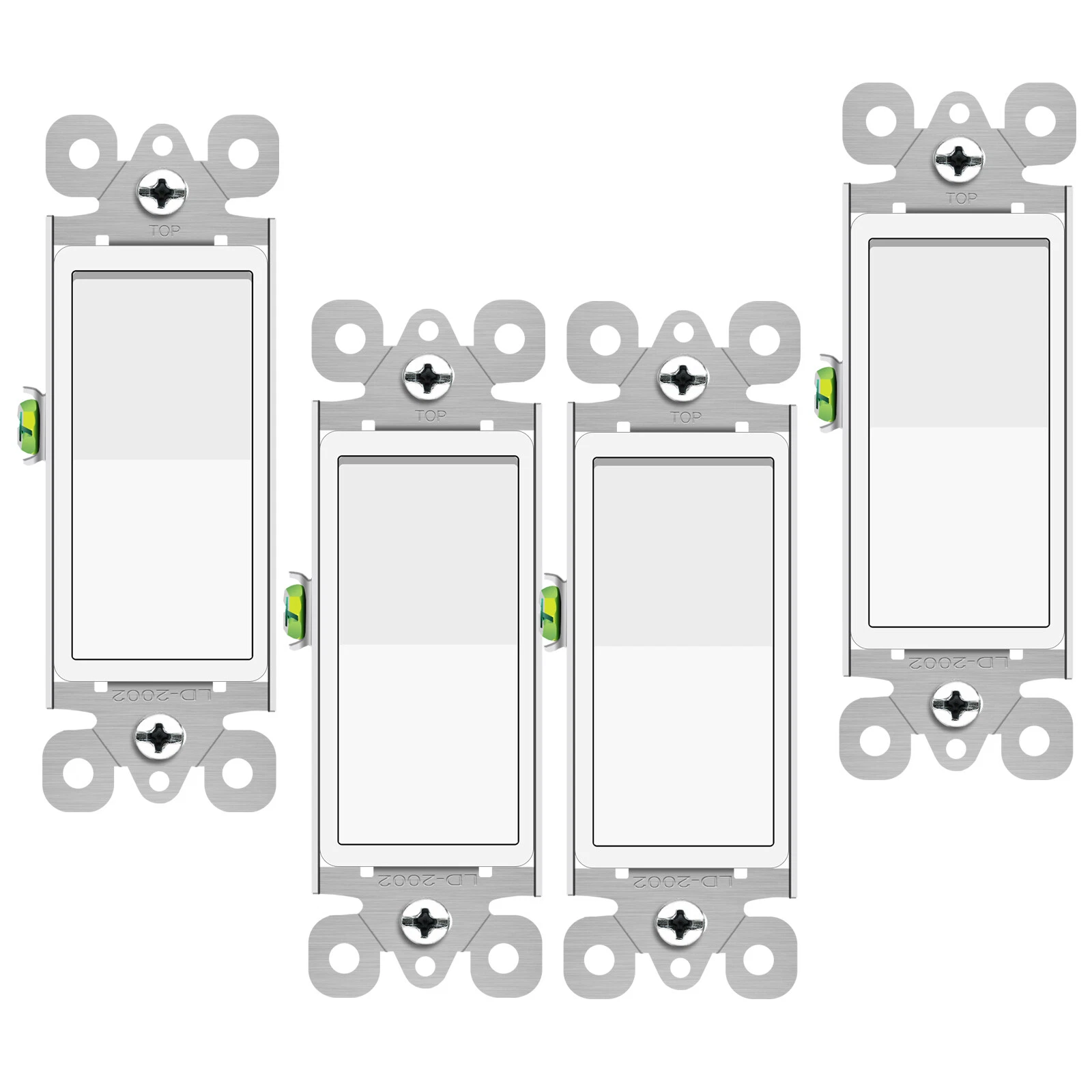 3 Way Light Switch White On/Off Rocker Paddle Switch 15A 120/277V ,Home ...