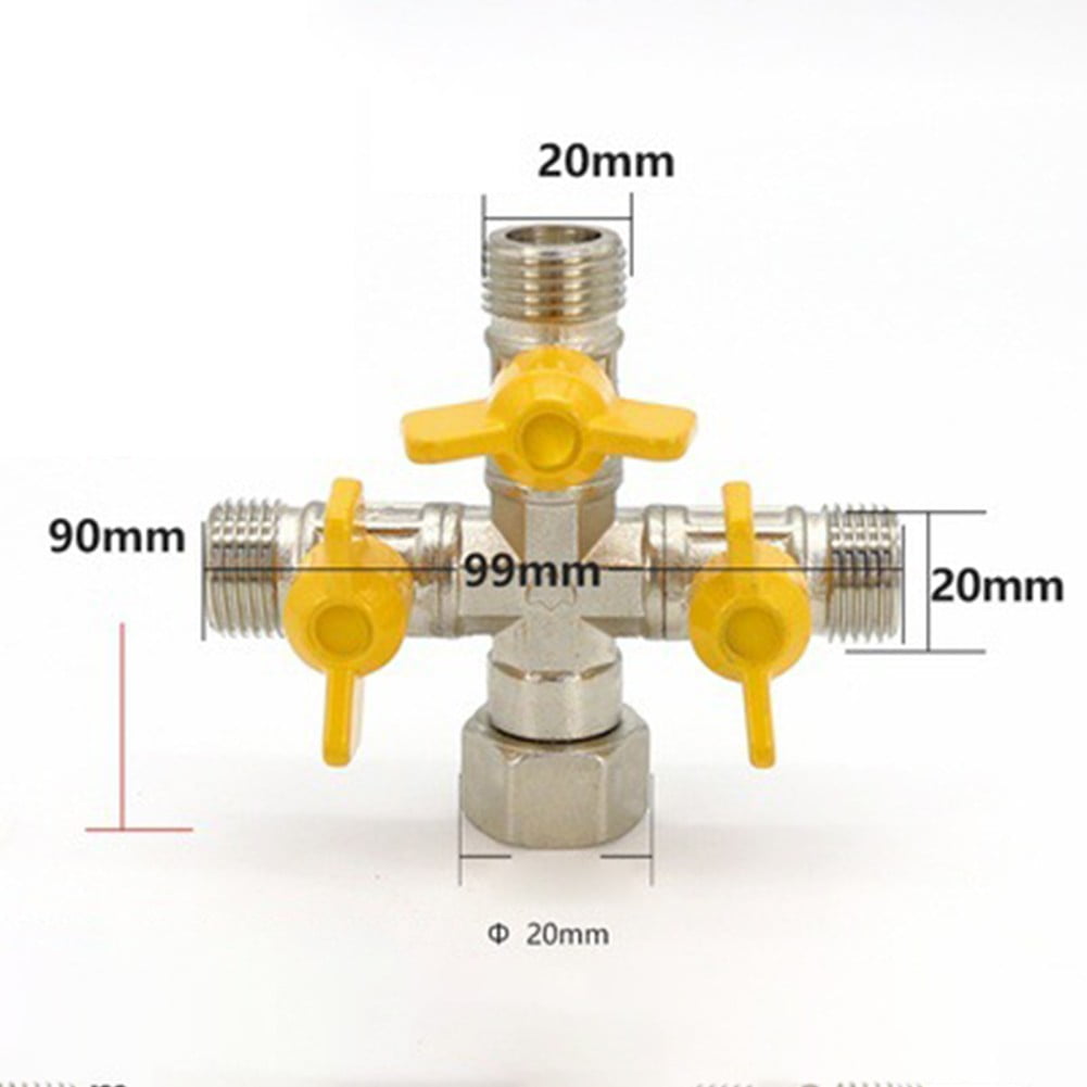 3-Way Manifold Adapter for Inlet Hose 1/2 Inch for Two or Three ...