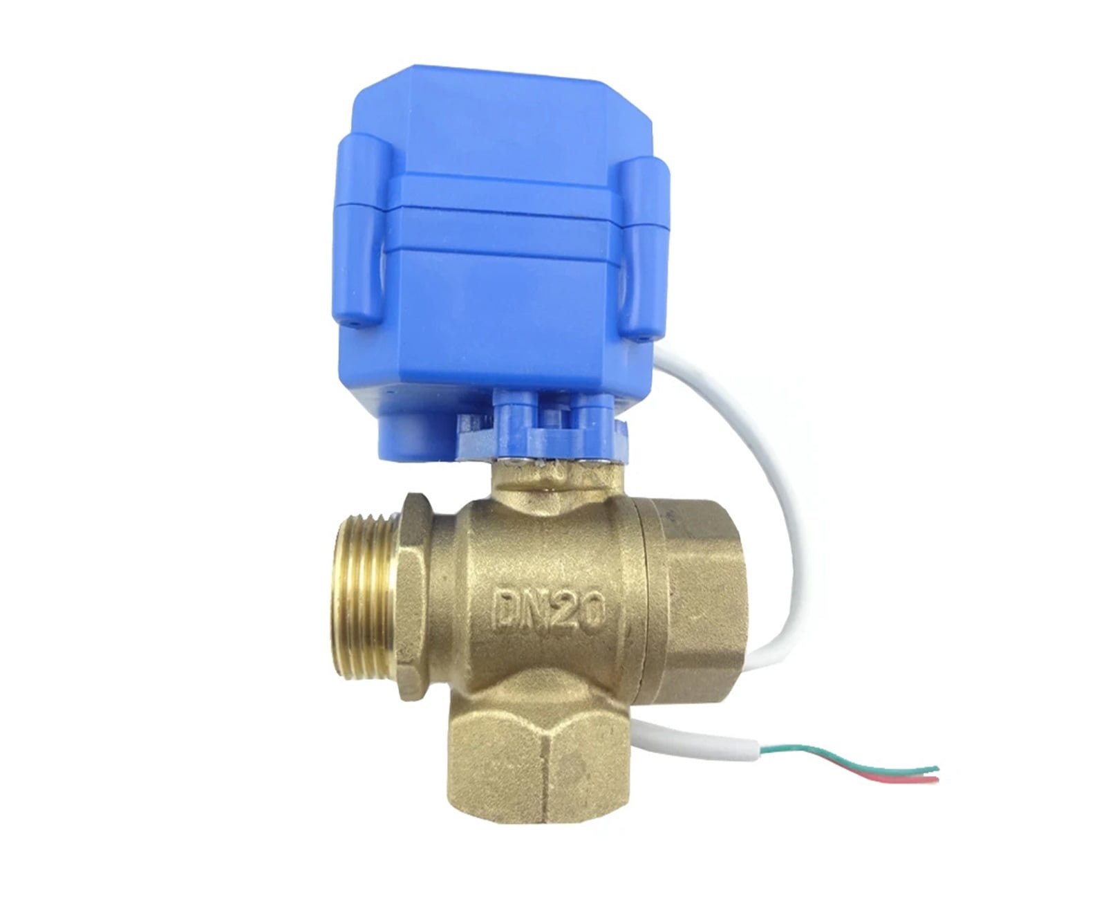 3 Way Motorized Ball Valve DN20 (reduce Port), T Port, Electric Ball ...