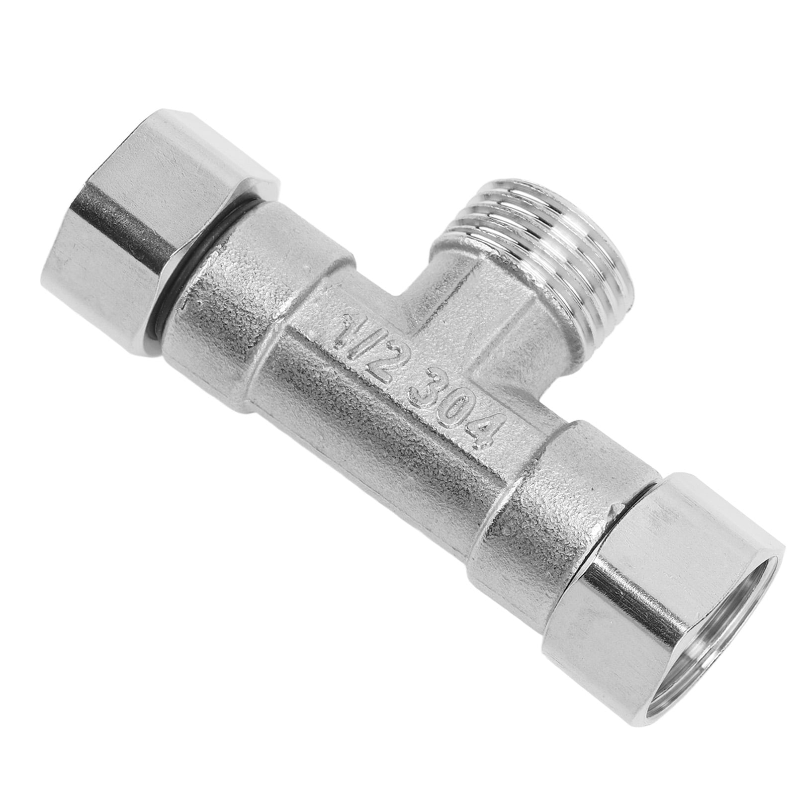 3,Way Pipe Fitting Adapter, 1/2" Stainless Steel Tee Connector, 5kg ...
