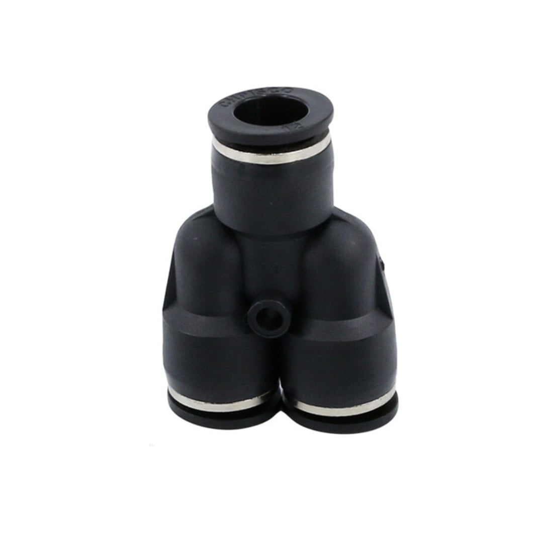 3 Way Port Y Shape Air Pneumatic 12mm 8mm 10mm 6mm 4mm OD Hose Tube ...