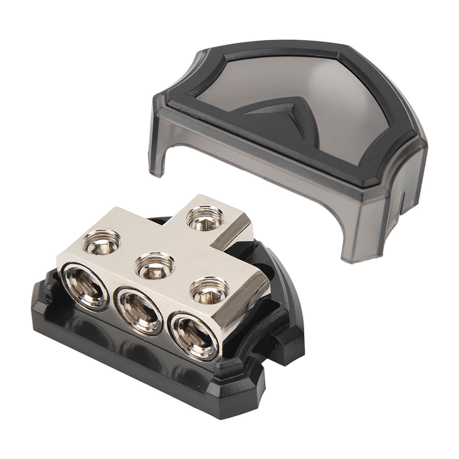 3 Way Power Distribution Block 1x 0/4GA IN 3x 0/4GA OUT Power Ground ...