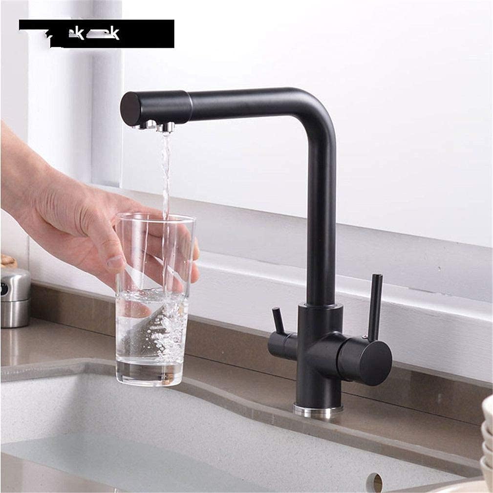 3 Way Purifier Kitchen Faucet Pull Out Dual Handle 3 in 1 High Arc ...