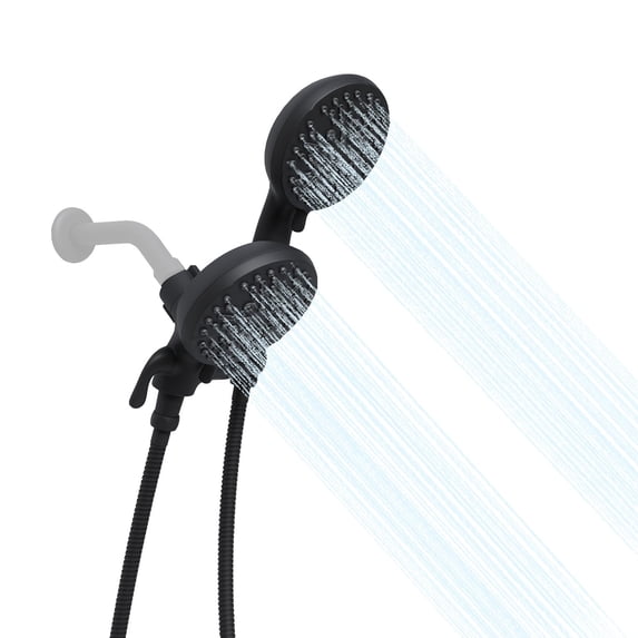 3-Way Rain Shower Head and 5 in Handheld Shower Set with High Pressure ...