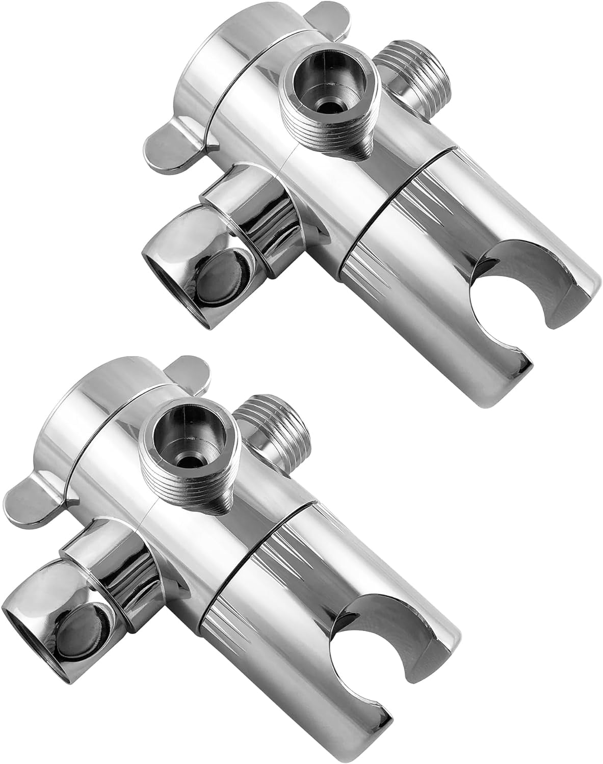 3 Way Shower Diverter Valve 1/2” with Hand Shower Cradle for Bathroom ...