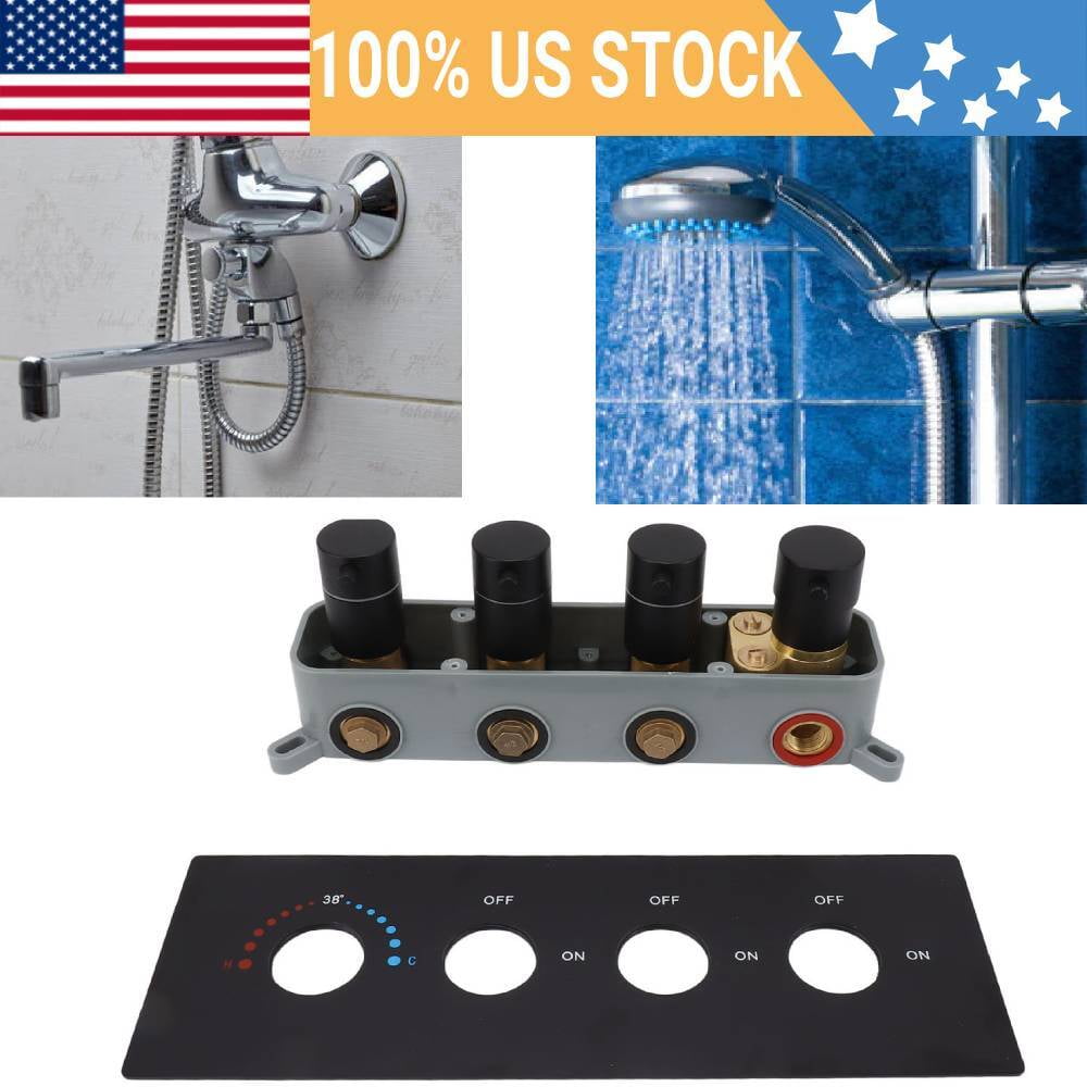 3 Way Shower Diverter Valve Thermostatic Mixer Valve Outlet Shower ...