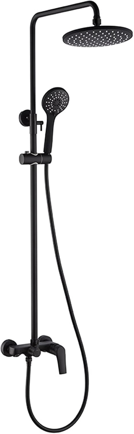 3 Way Shower System Wall Mounted Rain Mixer Shower Combo Set with High ...