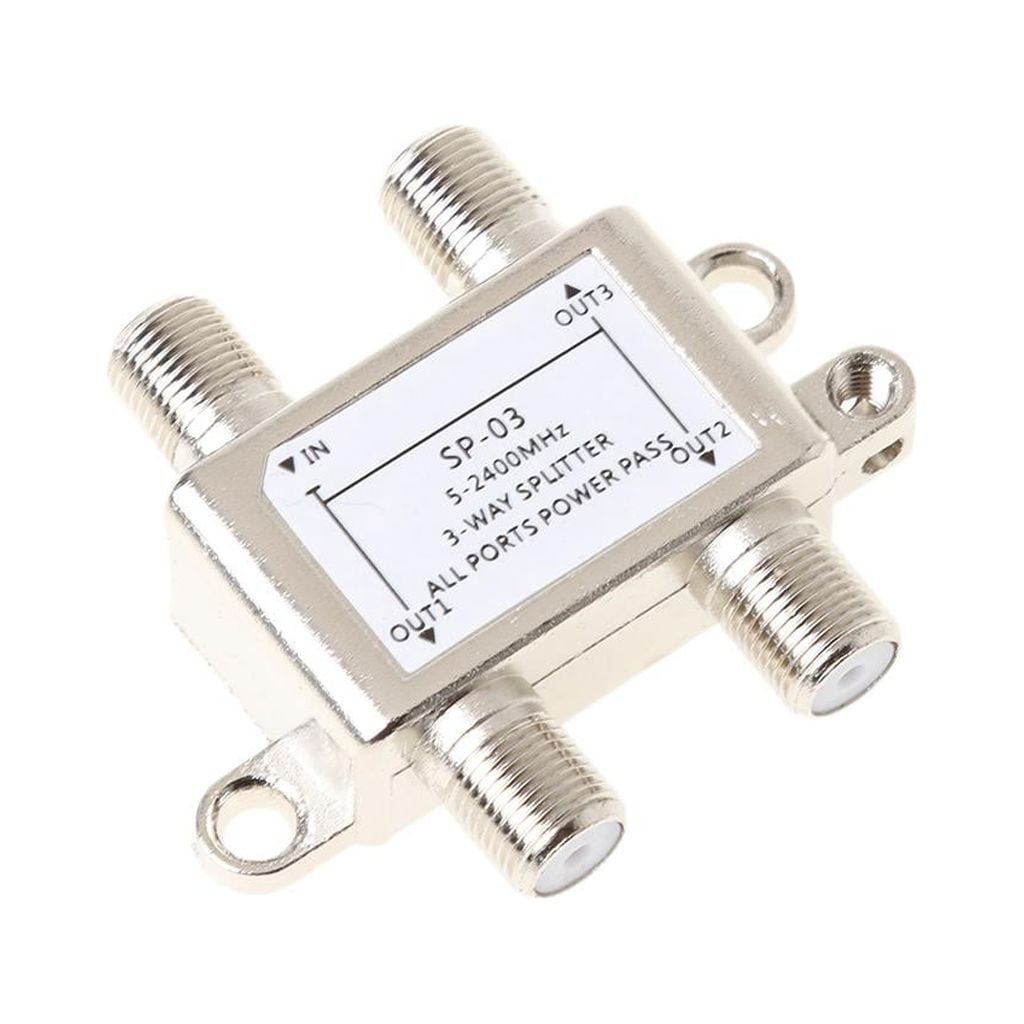 3 Way Splitter Antenna Adapter for 2400MHz Coax - Walmart.com