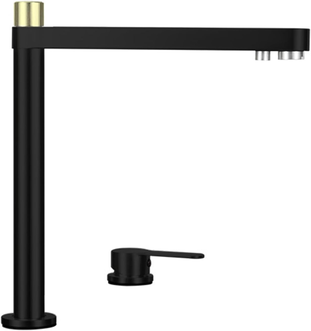 3 Way Tap Black Sink Taps Kitchen Faucet for Front Window 360° Swivel ...