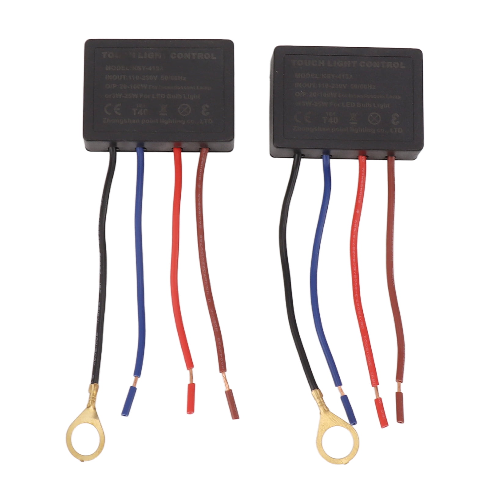 3 Way Touch Sensor Dimmer for Incandescent Lamp and LED Bulb 20-100W/3W ...