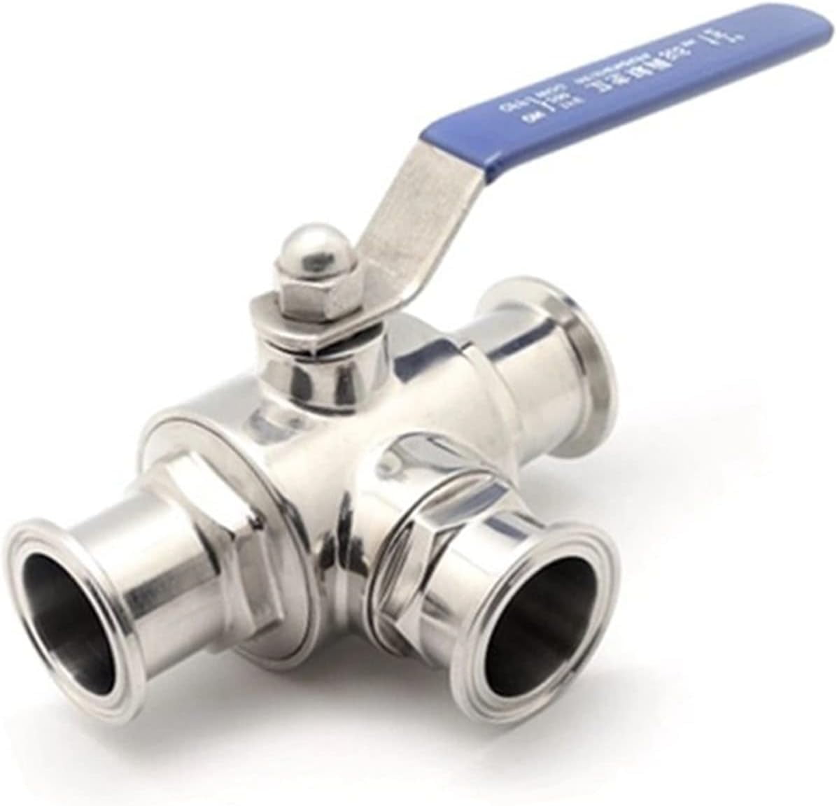 3 Way Tri Clamp Ferrule Type Ball Valve 304 Stainless Steel Ball Valve ...