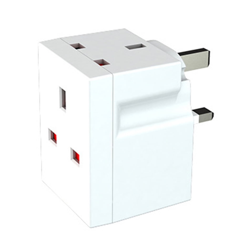 3 Way Grounded Wall Split Electrical Socket Extender - Triple Plug ...