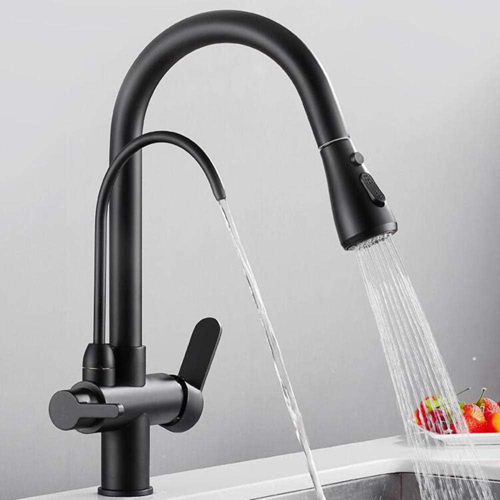 3 Way Water Filter Tap Kitchen Taps 3 in 1 Kitchen Sink Mixer Tap Brass ...