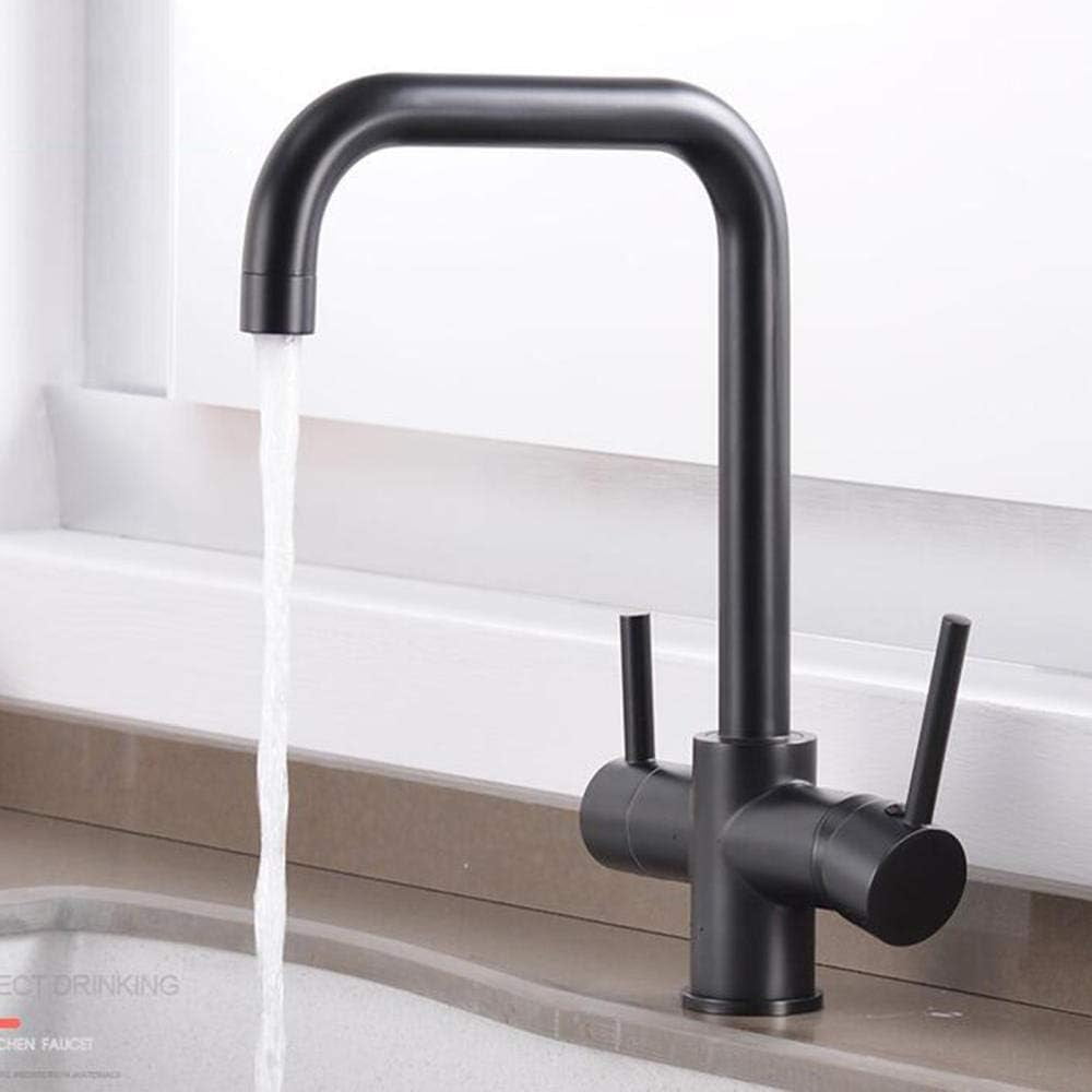 3 Way Water Filter Tap Kitchen Taps 3 in 1 Kitchen Sink Mixer Tap Brass ...