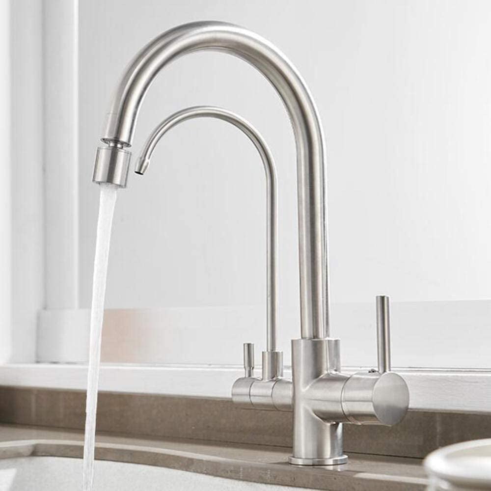 3 Way Water Filter Tap Kitchen Taps 3 in 1 Kitchen Sink Mixer Tap Hot ...
