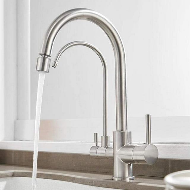 3 Way Water Filter Tap Kitchen Taps 3 in 1 Kitchen Sink Mixer Tap Hot ...