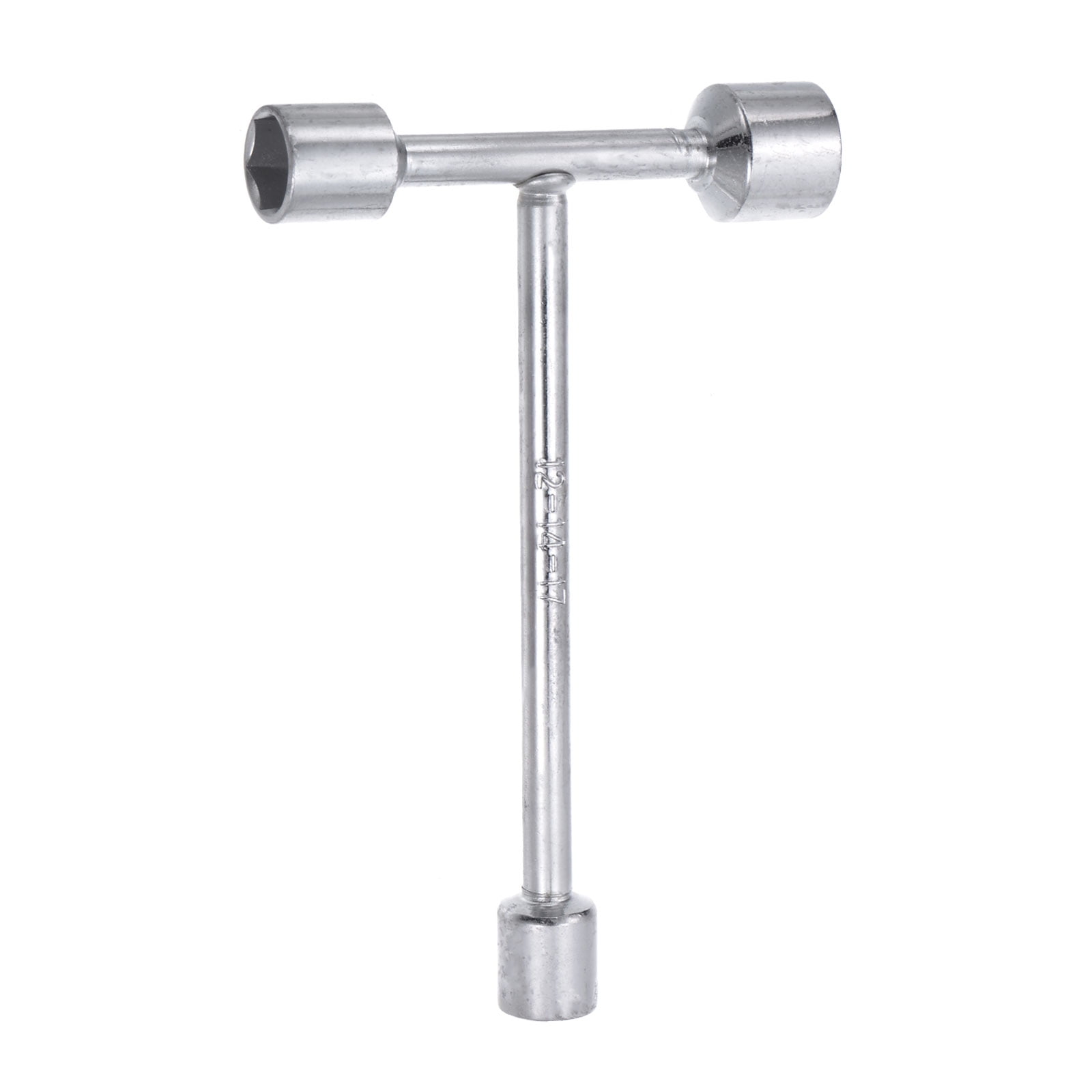 3 Way Wrench, 12mm 14mm 17mm Socket T Handle for Repairing Bicycle ...