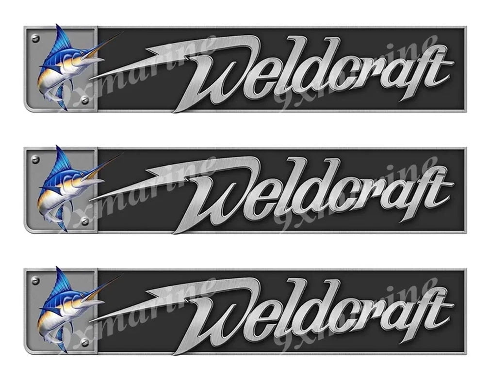 3 Weldcraft Boat "Marlin" Designer Stickers - Walmart.com