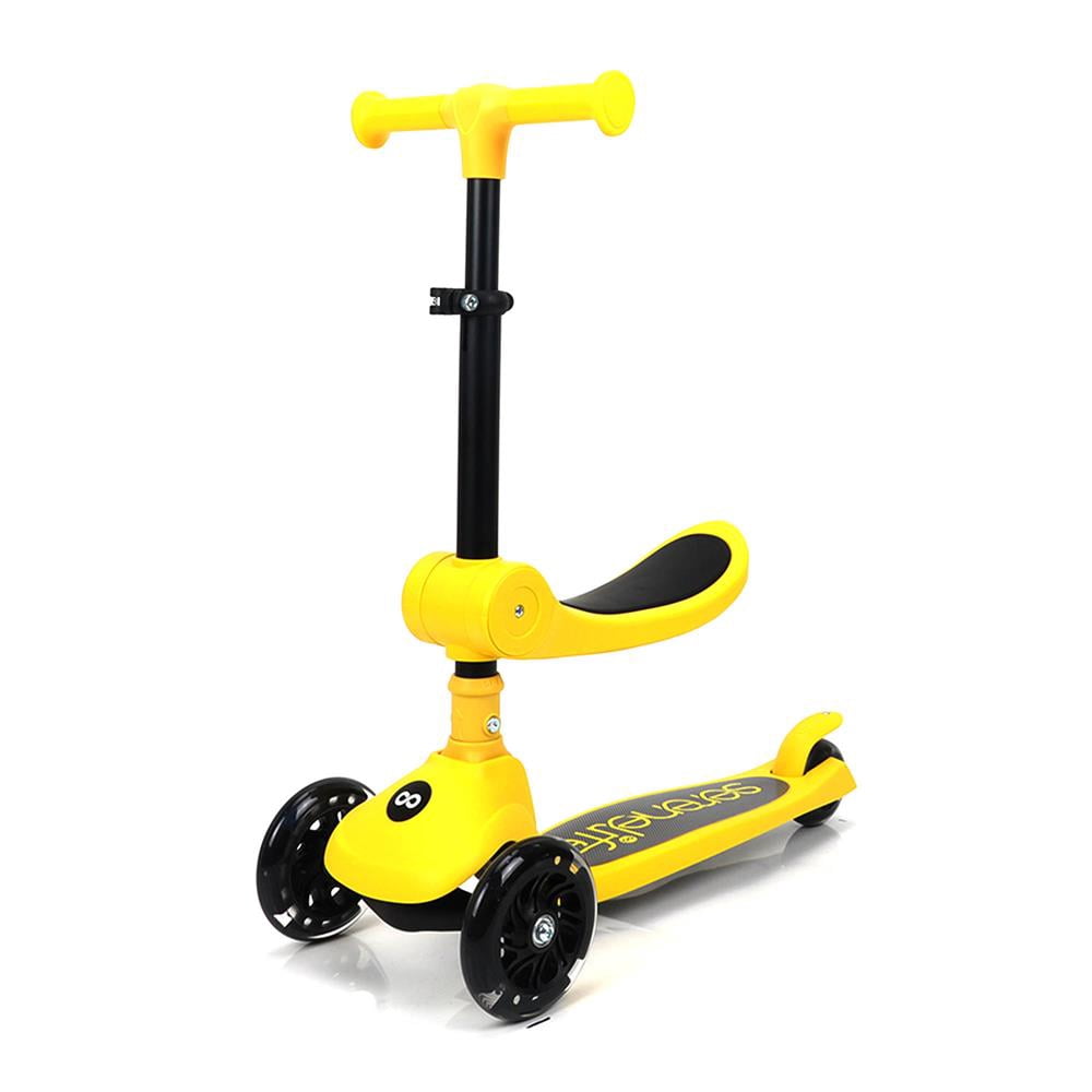 3-Wheel Foldable Kids Scooter - Child Toy Scooter with Built-in LED ...
