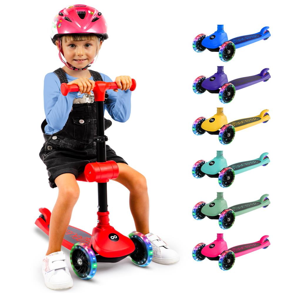 3-Wheel Foldable Kids Scooter - Child Toy Scooter with Built-in LED ...
