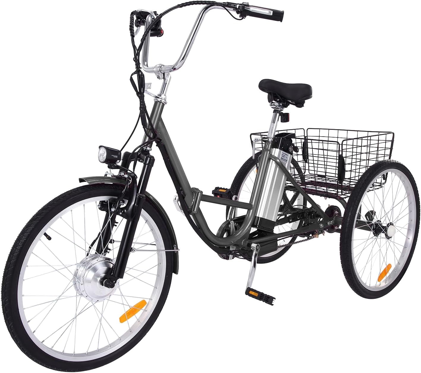 3 Wheel Folding Electric Bicycle for Adults 24"&26" Electric Tricycle ...