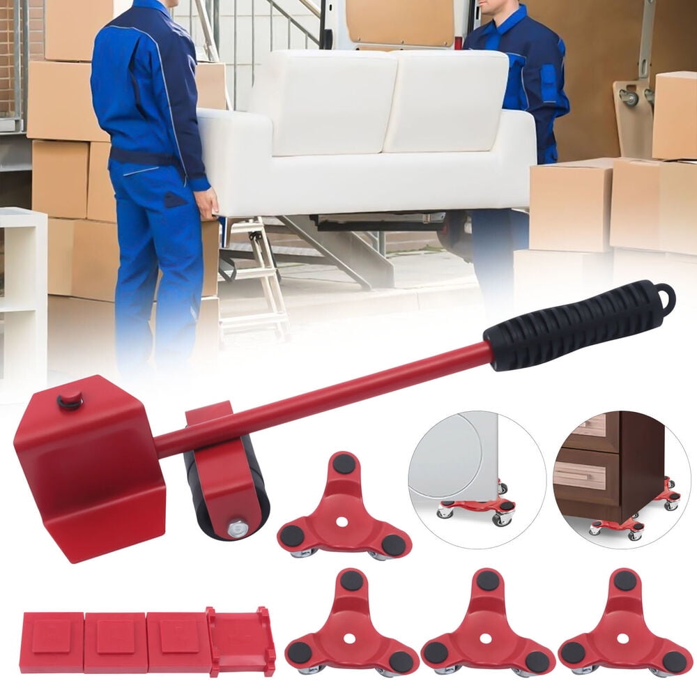 3-Wheels Movers Dolly Platform Casters Rollers Moving Tool Furniture ...