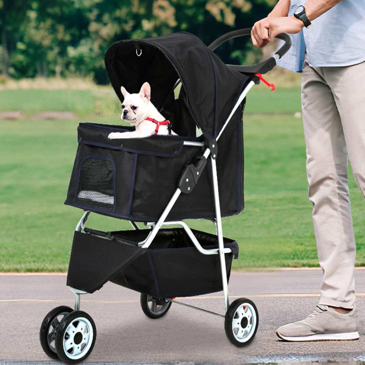 3 Wheels Pet Stroller Large/Small Dog Stroller for Dog Cat Stroller Pet ...
