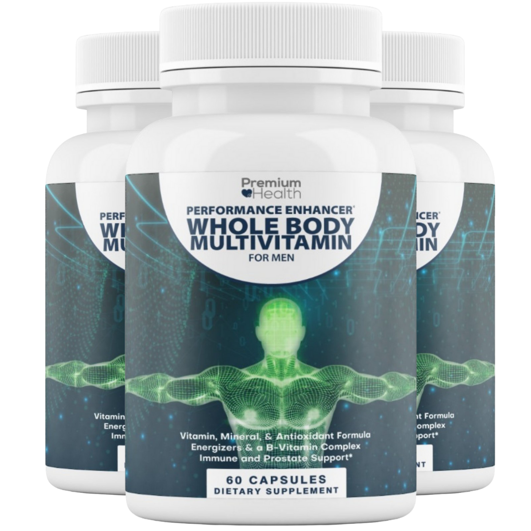 3 Whole Body Multi Vitamin for Men - 3 Bottles 180 Capsules - Walmart.com