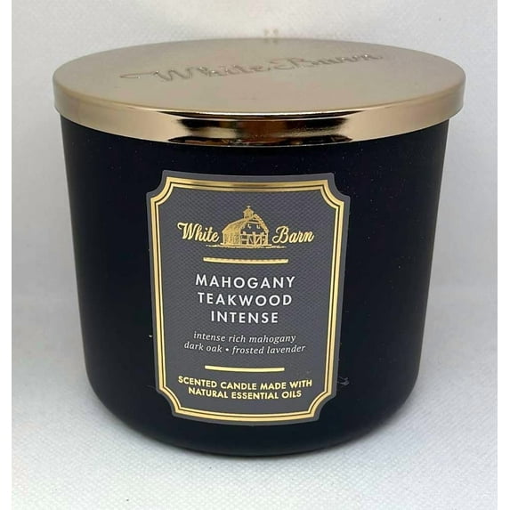 3-Wick Candle in Mahogany Teakwood High Intensity, Scented - Walmart.com