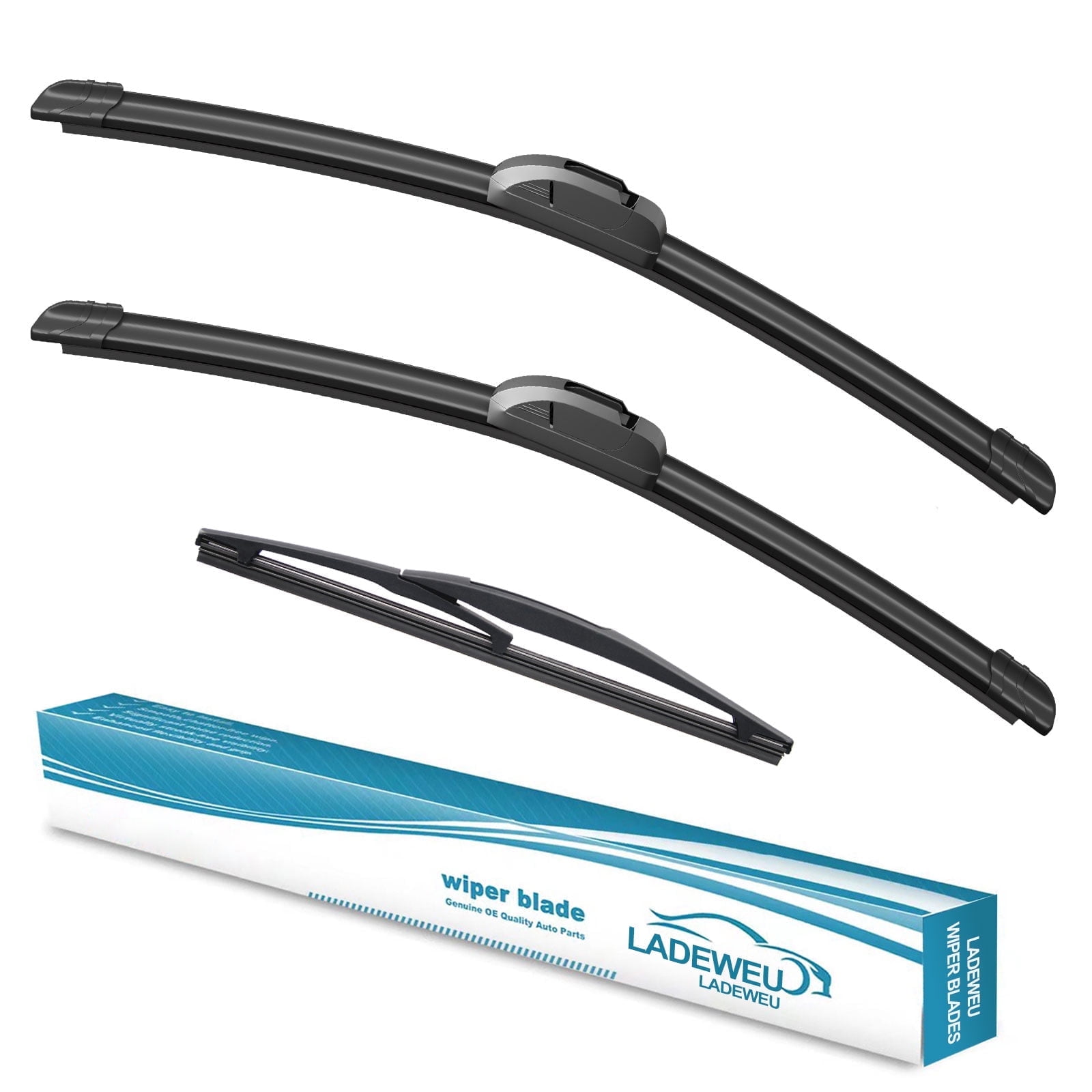 VTOGOI All-Weather Wipers 16"+16"+12" for Jeep Wrangler 2018-2023, OEM ...